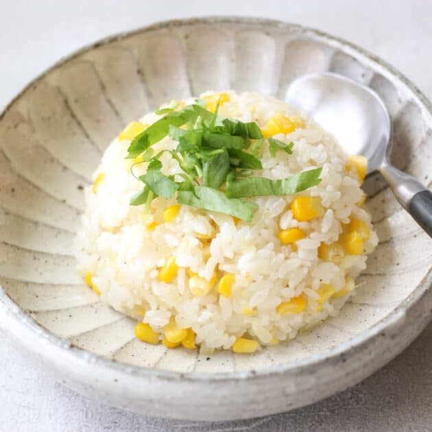 Japanese Corn Rice Recipe - Chef JA Cooks