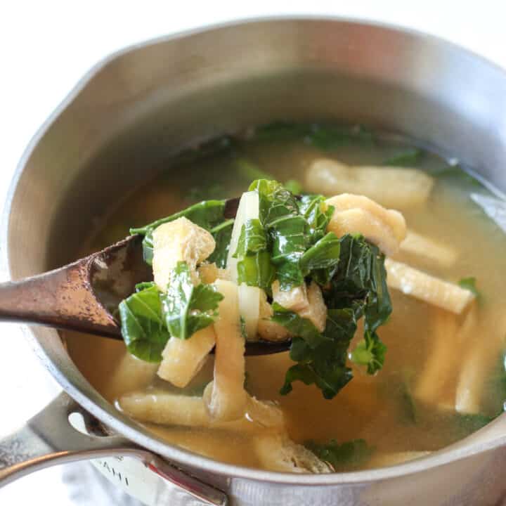 Japanese Daikon Miso Soup (Niboshi Dashi) | Chef JA Cooks