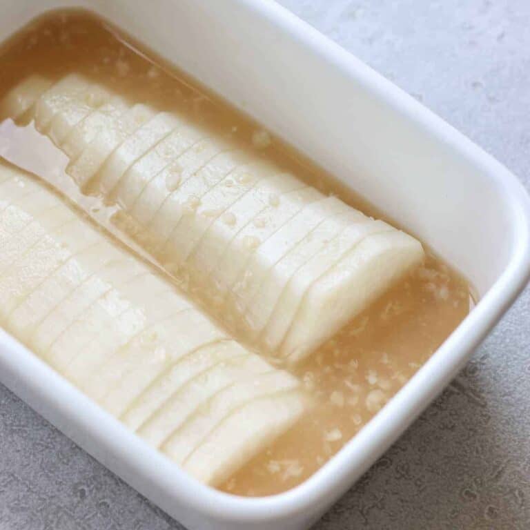 Easy Japanese Pickled Daikon Radish Recipe - Chef JA Cooks