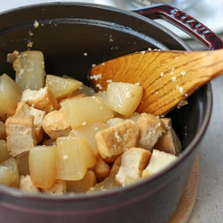 Japanese Daikon Nimono (Simmered Daikon) | Chef JA Cooks