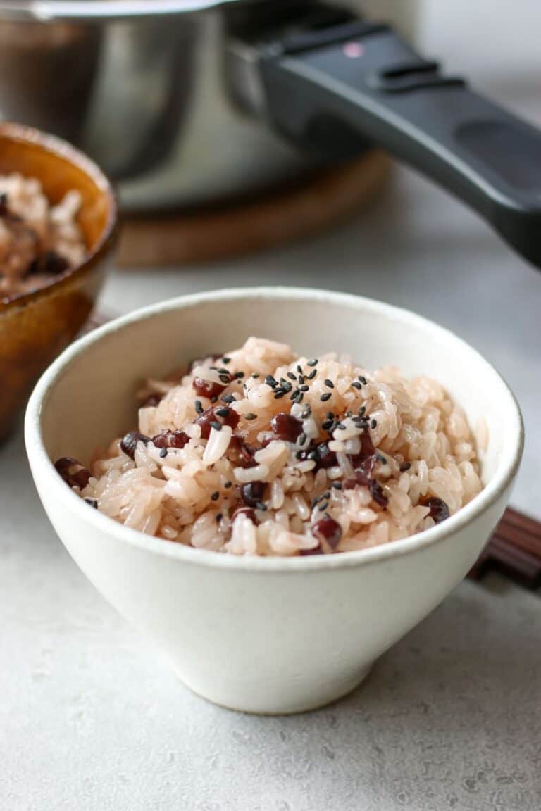 Sekihan Recipe (Japanese Adzuki Bean Rice) - Chef JA Cooks