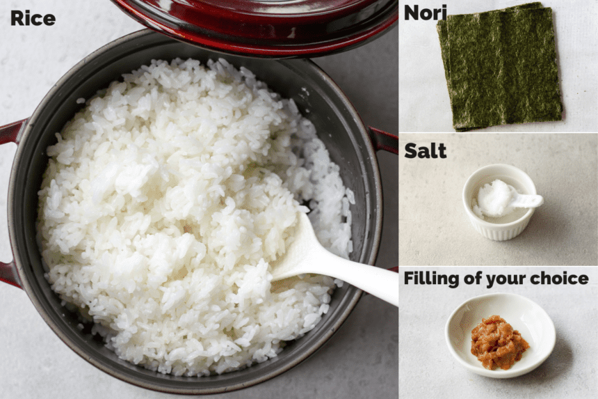 Onigiri Recipe with 6 Fillings (Japanese Rice Balls) - Chef JA Cooks