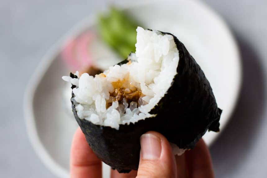 Okaka Onigiri (Bonito Flake) - Chef JA Cooks