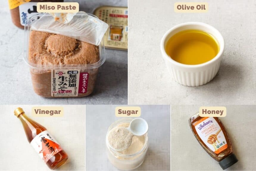 5 Ingredients Miso Salad Dressing Recipe - Chef JA Cooks
