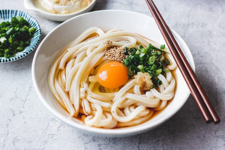 Bukkake Udon (Simple Japanese Cold Noodles Recipe) - Chef JA Cooks