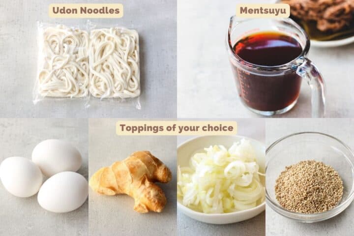 Bukkake Udon - Simple Japanese Cold Noodles Recipe - Chef JA Cooks