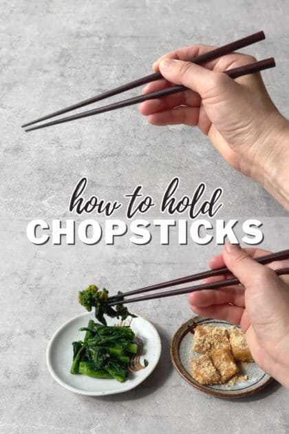 How To Hold Chopsticks The Japanese Way - Chef JA Cooks
