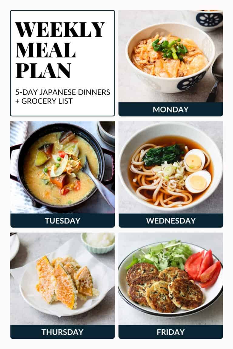 Cozy Japanese Fall Dinner Meal Plan - Chef JA Cooks