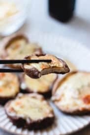 Savory Roasted Shiitake Mushrooms With Cheese - Chef JA Cooks