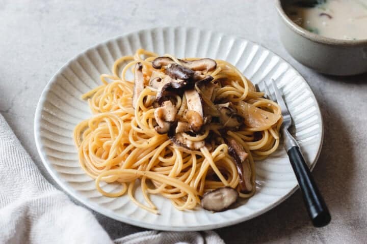 Shiitake Mushroom Pasta Recipe (Vegan) - Chef JA Cooks