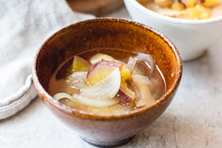 Japanese Sweet Potato Miso Soup (Satsumaimo Recipe) - Chef JA Cooks
