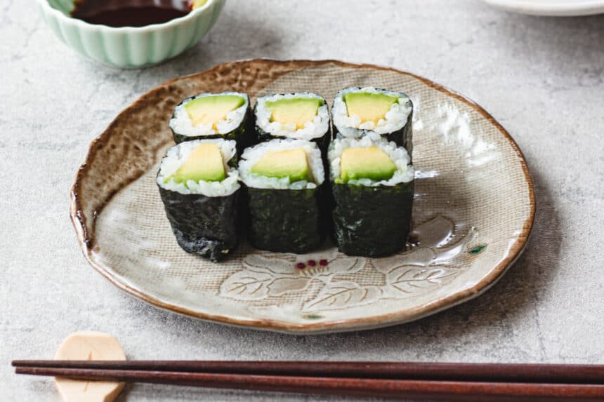 Easy Avocado Sushi Roll - Chef JA Cooks