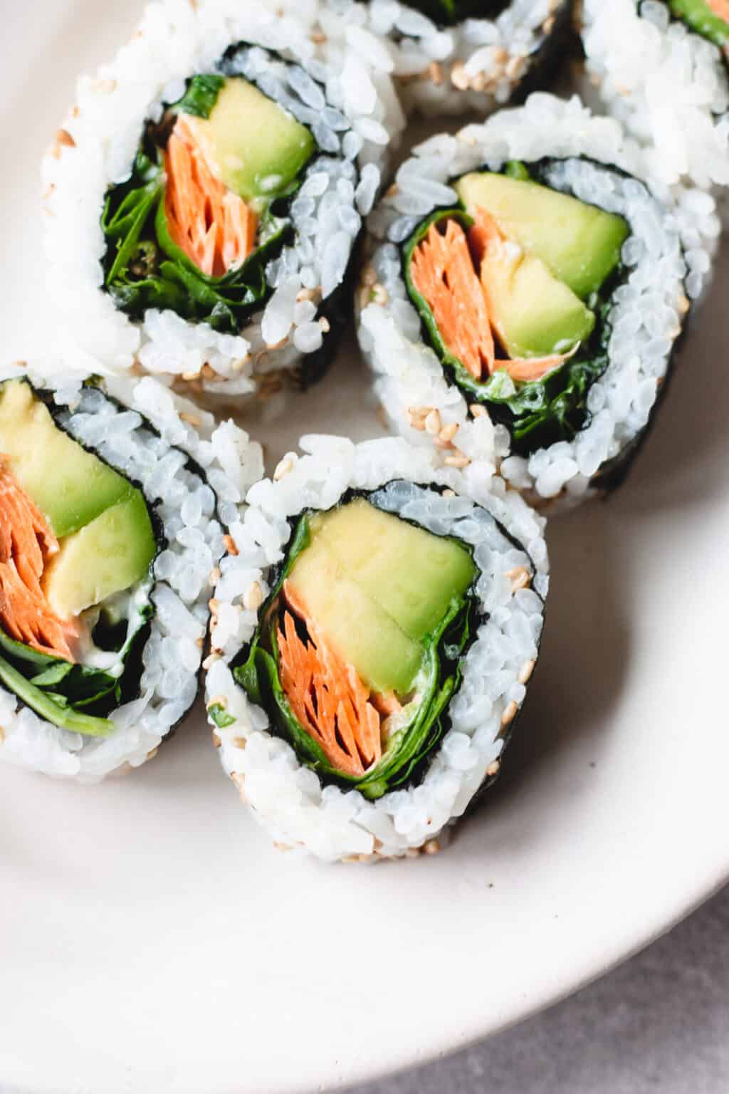 Uramaki Sushi (Inside-Out Sushi Roll Recipe) - Chef JA Cooks