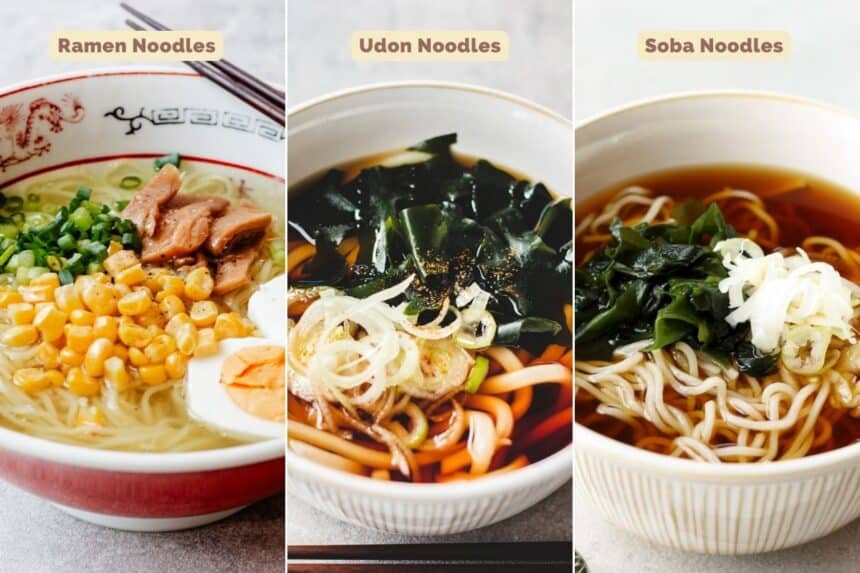 3 Popular Japanese Noodles Explained: Ramen, Udon, and Soba - Chef JA Cooks