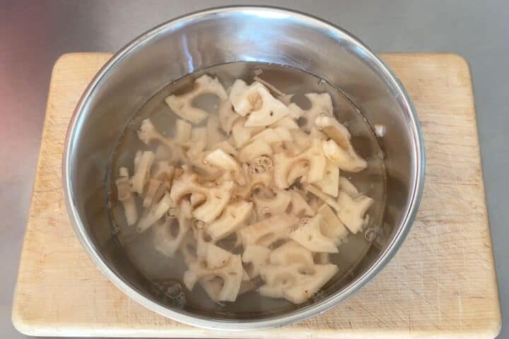Japanese Stir-fried Lotus Root Recipe (Kinpira Renkon) - Chef JA Cooks