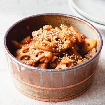 Japanese Stir-fried Lotus Root Recipe (Kinpira Renkon) - Chef JA Cooks