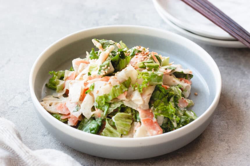 Lotus Root Salad With A Japanese Twist - Chef JA Cooks