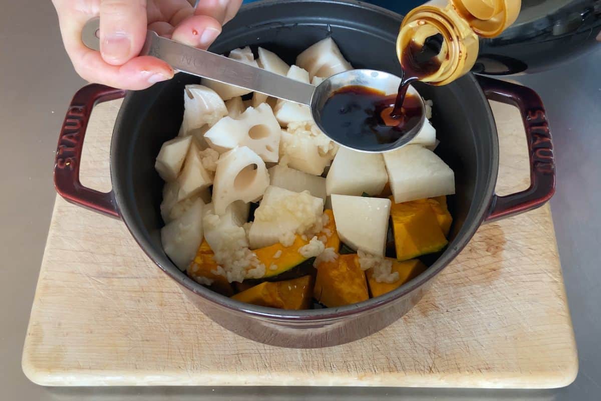 Easy Nimono Recipe with Japanese Vegetables - Chef JA Cooks