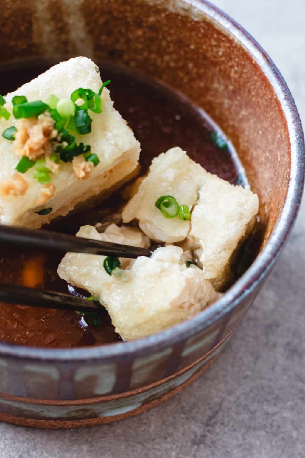 Agedashi Tofu Recipe (Fried Tofu in Dashi Soup) - Chef JA Cooks