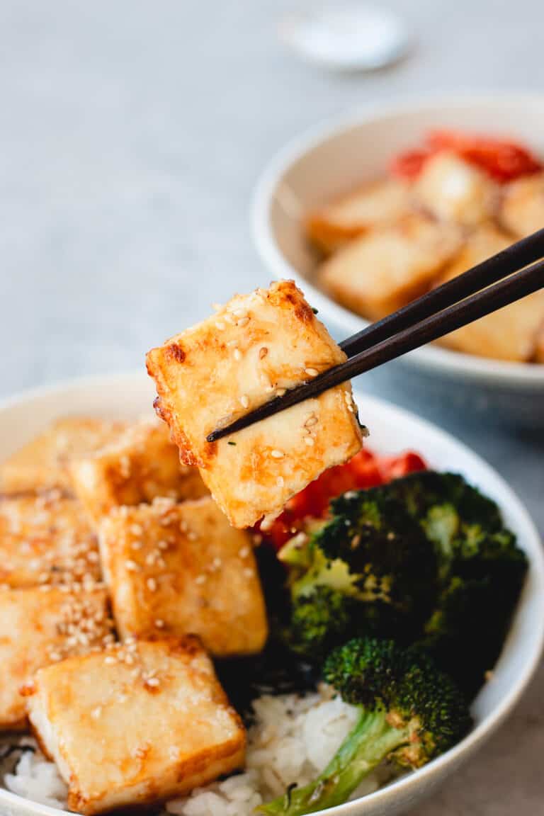 Tofu Donburi (Vegan Teriyaki Rice Bowl) - Chef JA Cooks