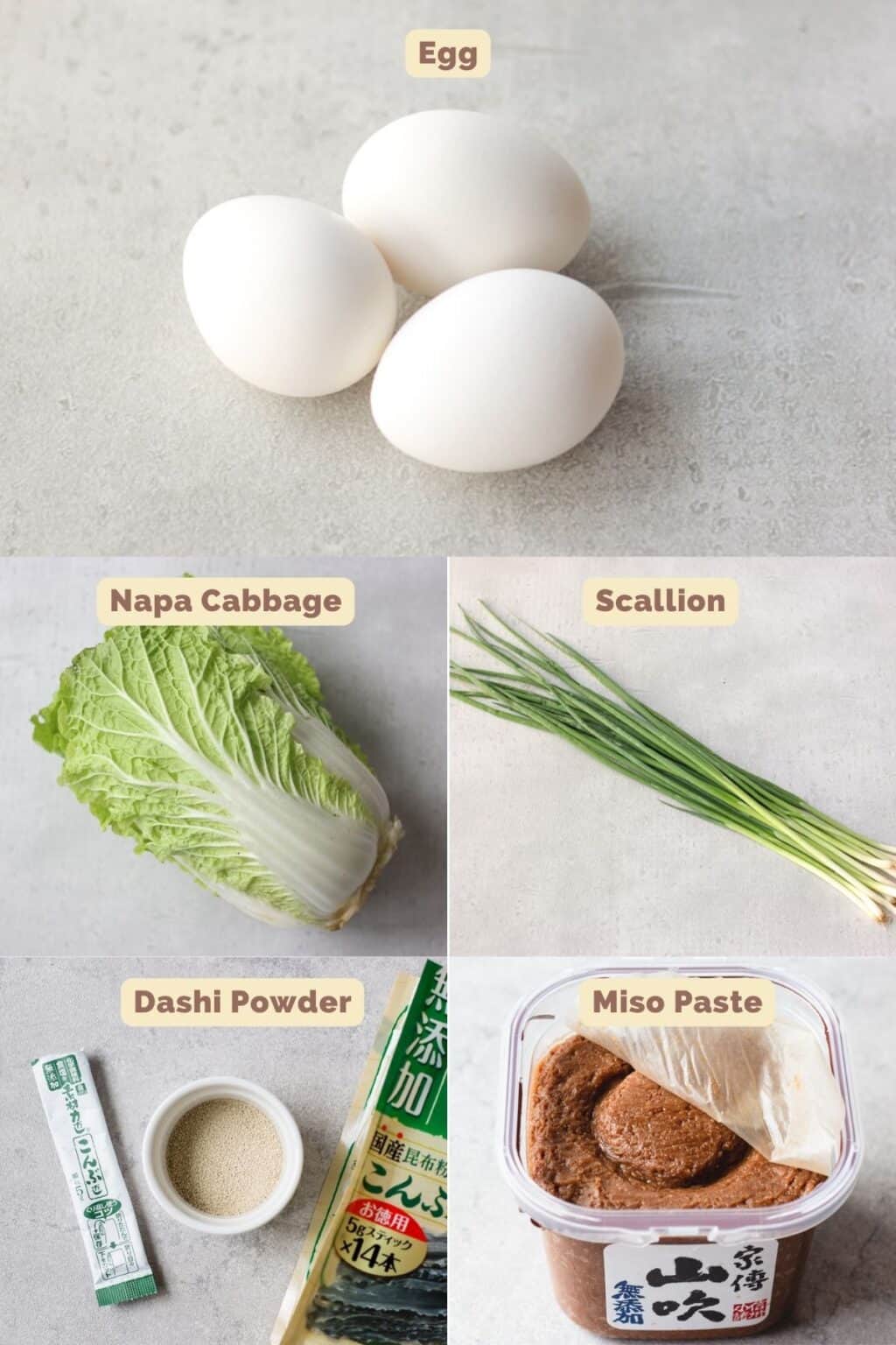 Japanese Egg Miso Soup Recipe (Vegetarian) - Chef JA Cooks