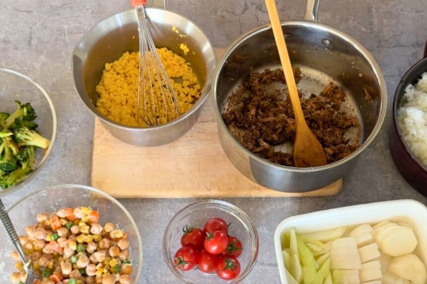 Bento Box Ideas: Soboro + Sides - Chef JA Cooks