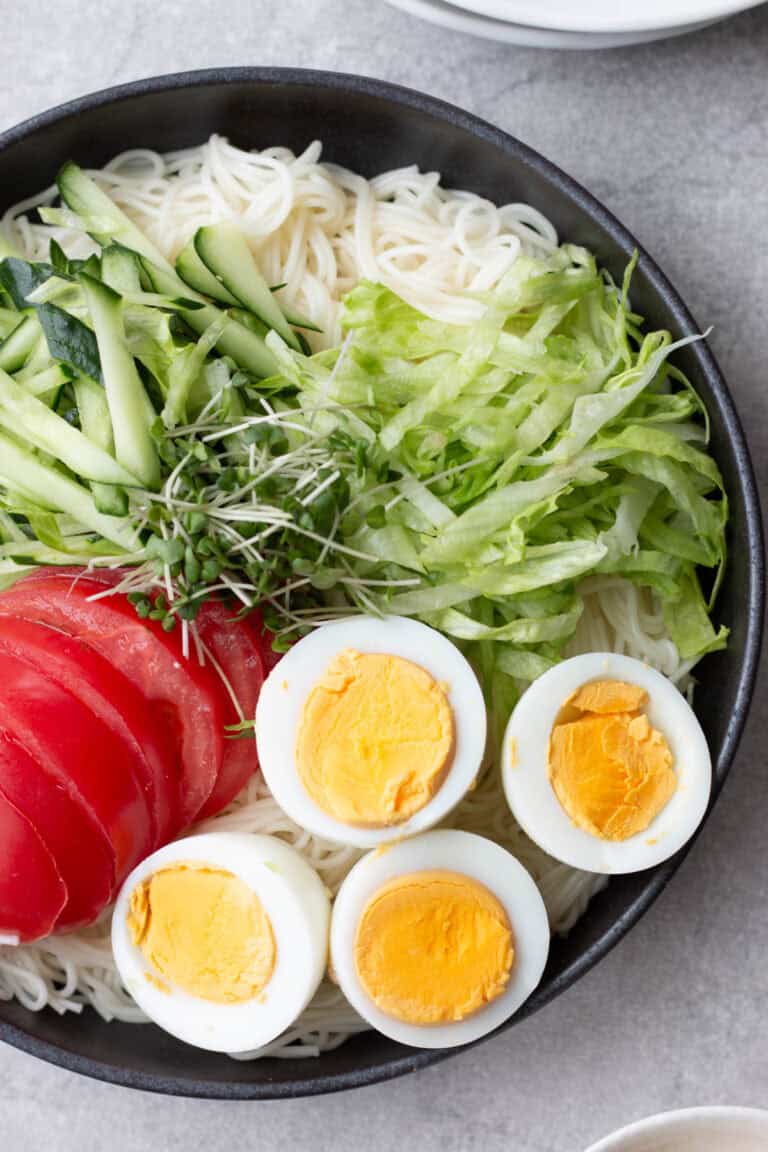 Colorful Somen Salad with Fresh Vegetables - Chef JA Cooks