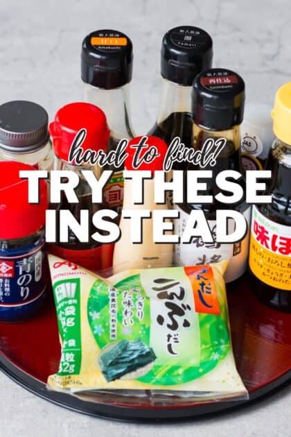 Easy Japanese Ingredient Substitutes - Chef JA Cooks