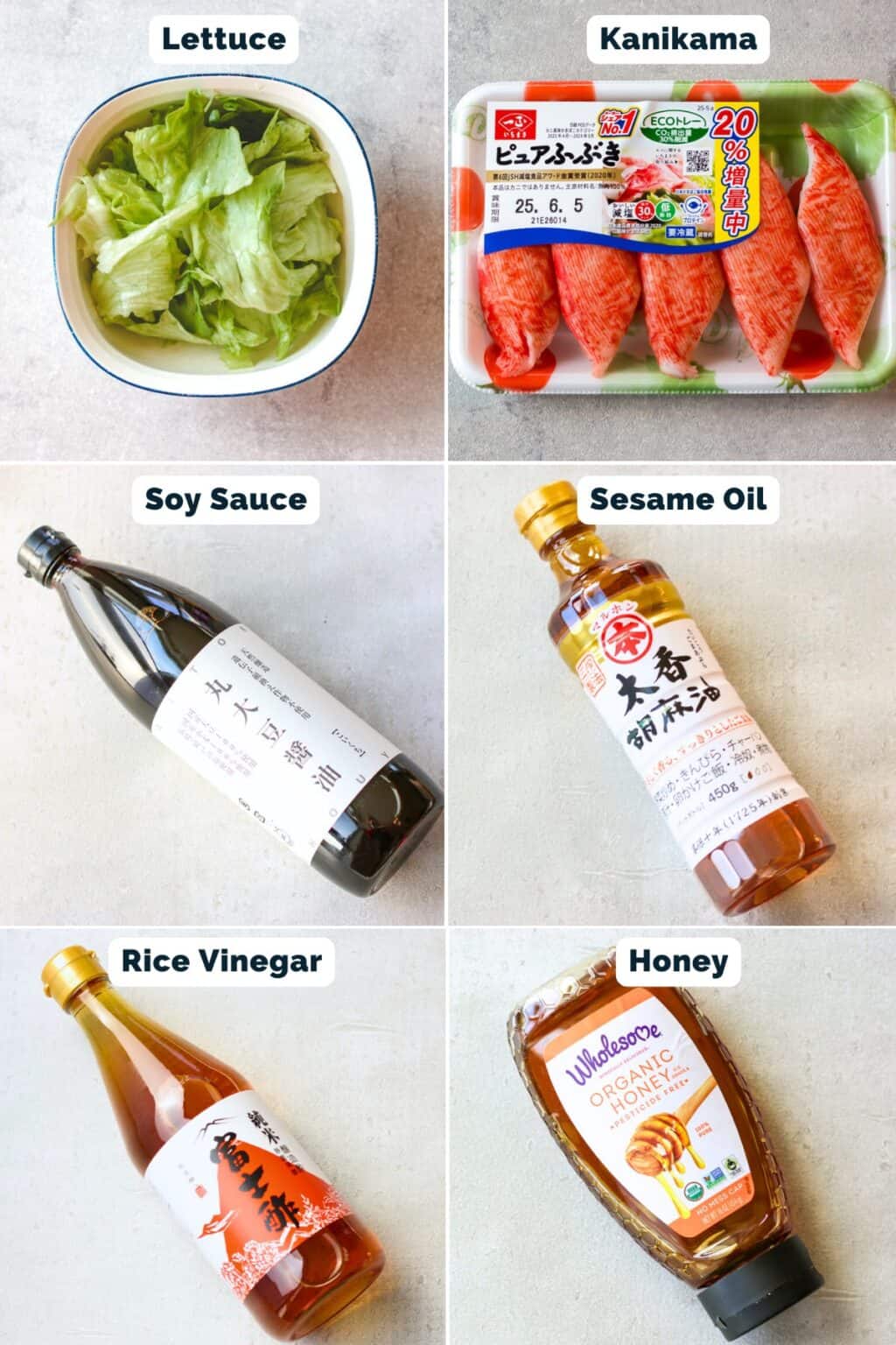 Lettuce and Kanikama Salad with Sesame Dressing - Chef JA Cooks