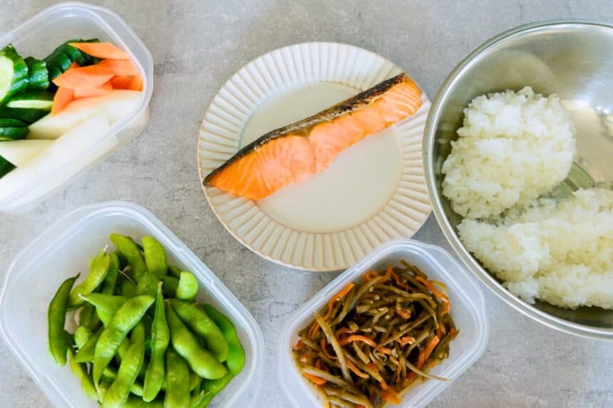 Bento Box Ideas: Salmon Onigiri and Veggie Sides - Chef JA Cooks