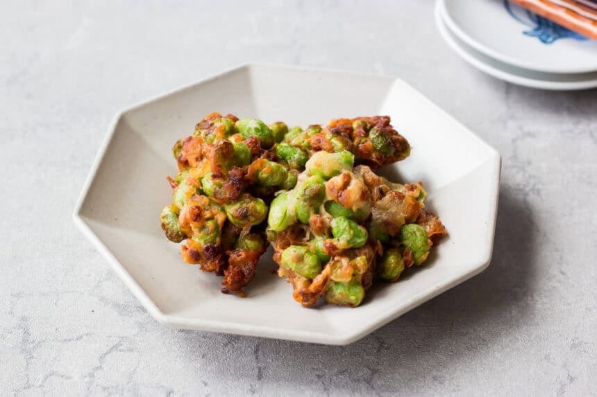 Natto and Edamame Fritters - Chef JA Cooks