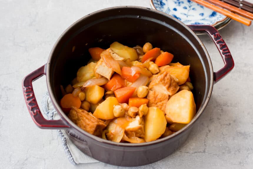 Meatless Nikujaga (Japanese Potato Stew) - Chef JA Cooks