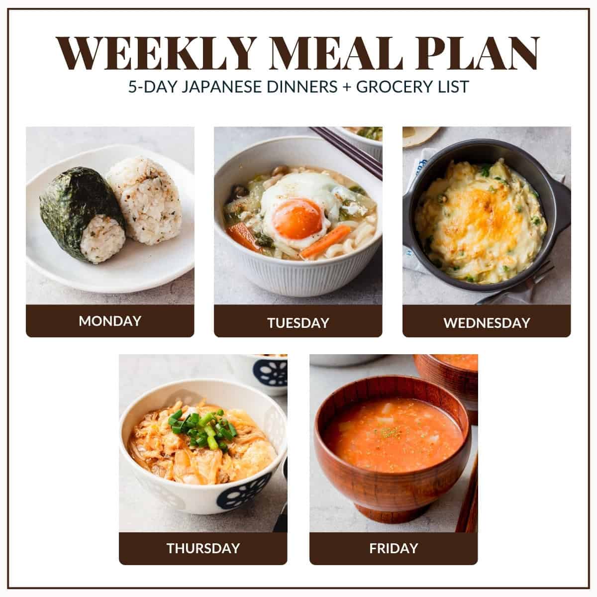 Easy Japanese Winter Meal Plan - Chef JA Cooks