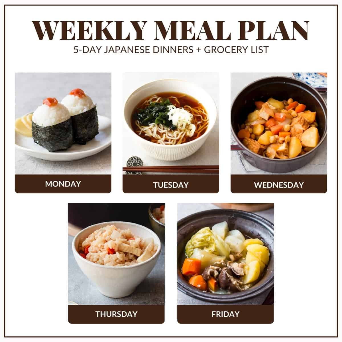 Classic Japanese Winter Meal Plan - Chef JA Cooks