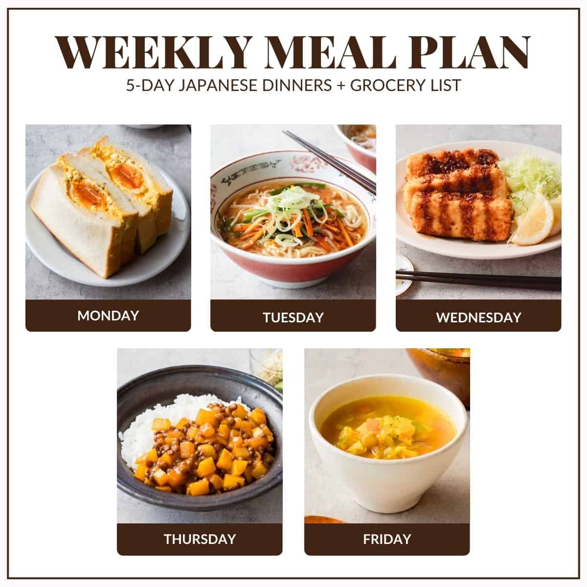 Hearty Vegetarian Japanese Winter Meal Plan - Chef JA Cooks